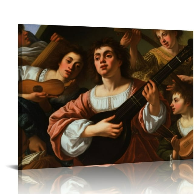 GOSMITH The Musicians Poster Caravaggio Canvas Wall Art - Renaissance ...