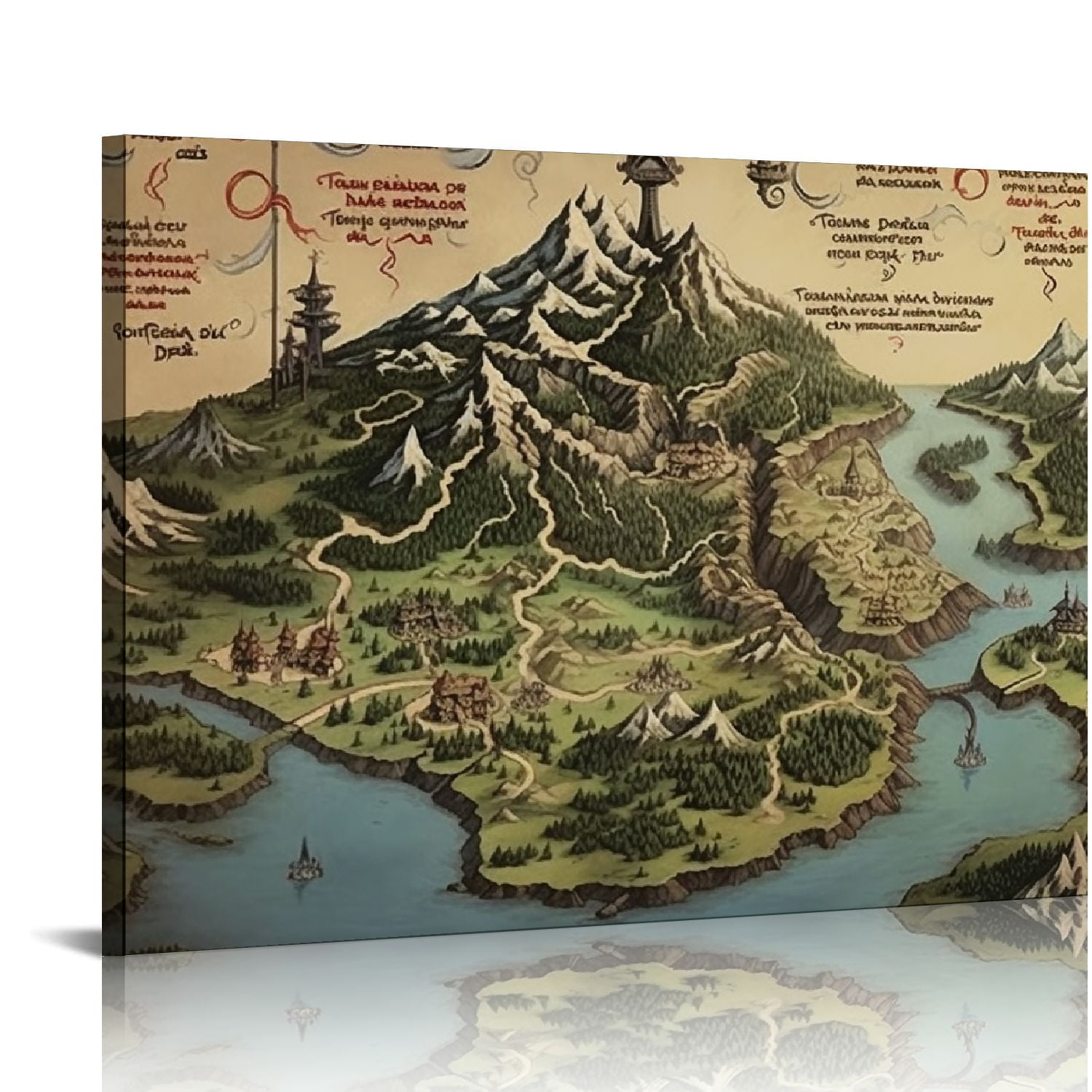 GOSMITH Thorin's Map from The Hobbit - Fantasy Home Decor in Poster ...