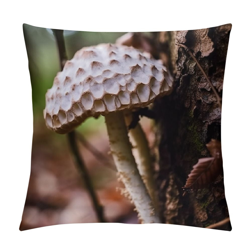 GOSMITH Throw Pillow Cover Disc Fungus Mushroom Screen Fungus October - Walmart.com