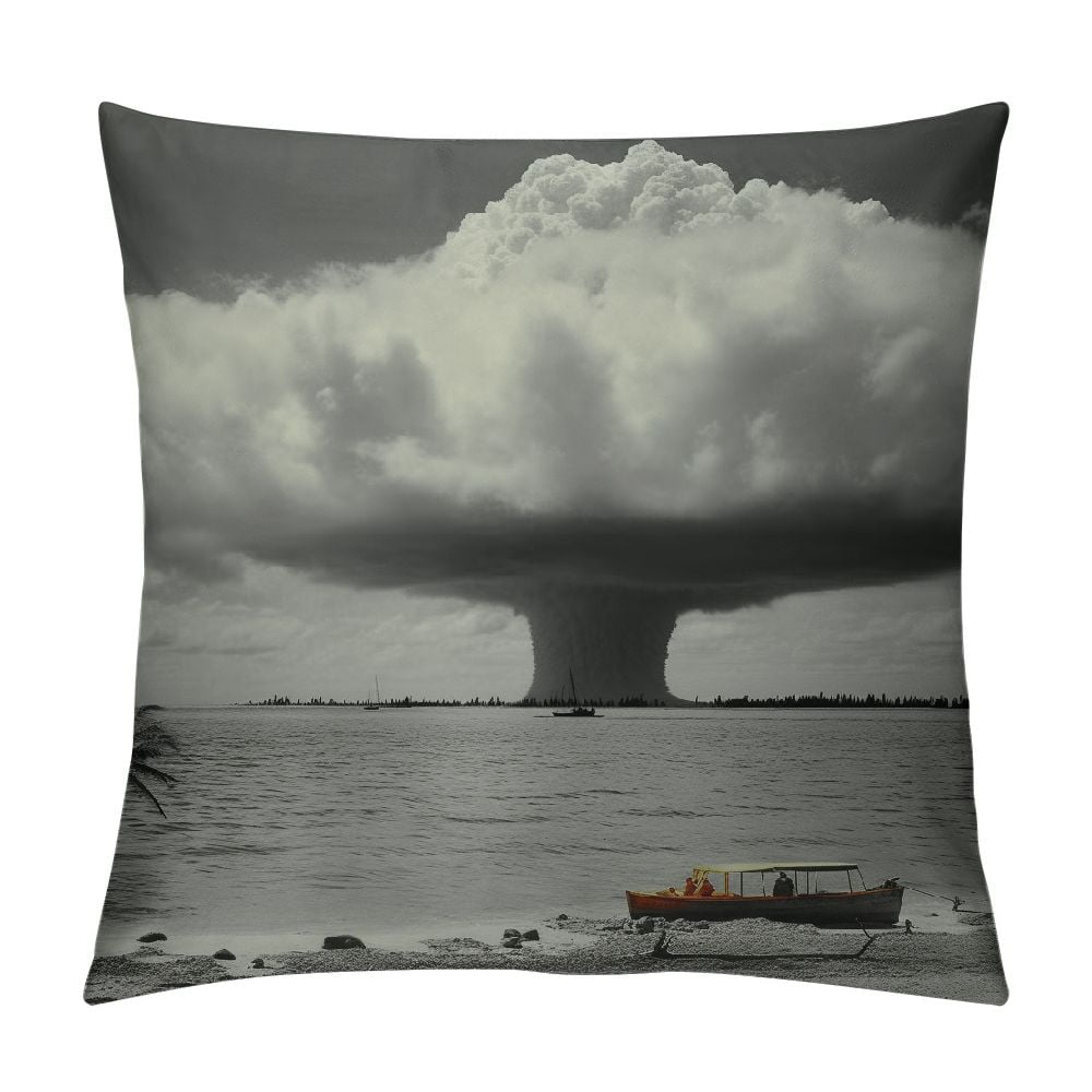GOSMITH Throw Pillow Cover Nuclear Weapons Test Nuclear Weapon Weapons ...