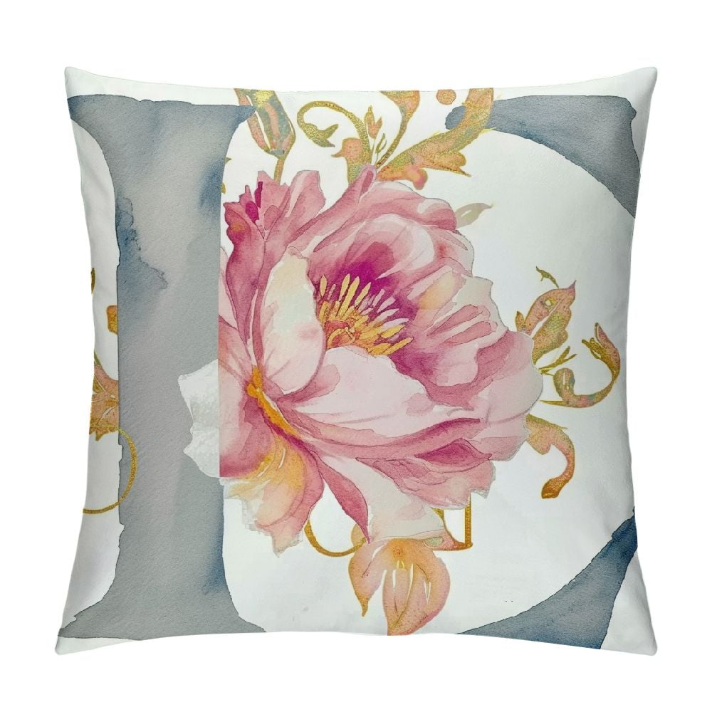 GOSMITH Throw Pillow Covers Alphabet Decorative Pillow Cases ABC Letter ...