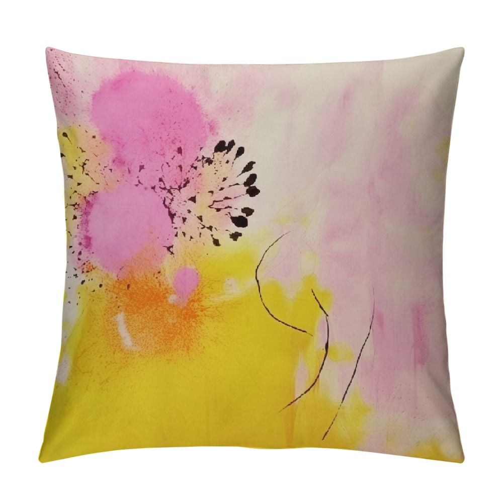 GOSMITH Throw Pillow Covers Mix Stroke Modern Colorful Contemporary ...