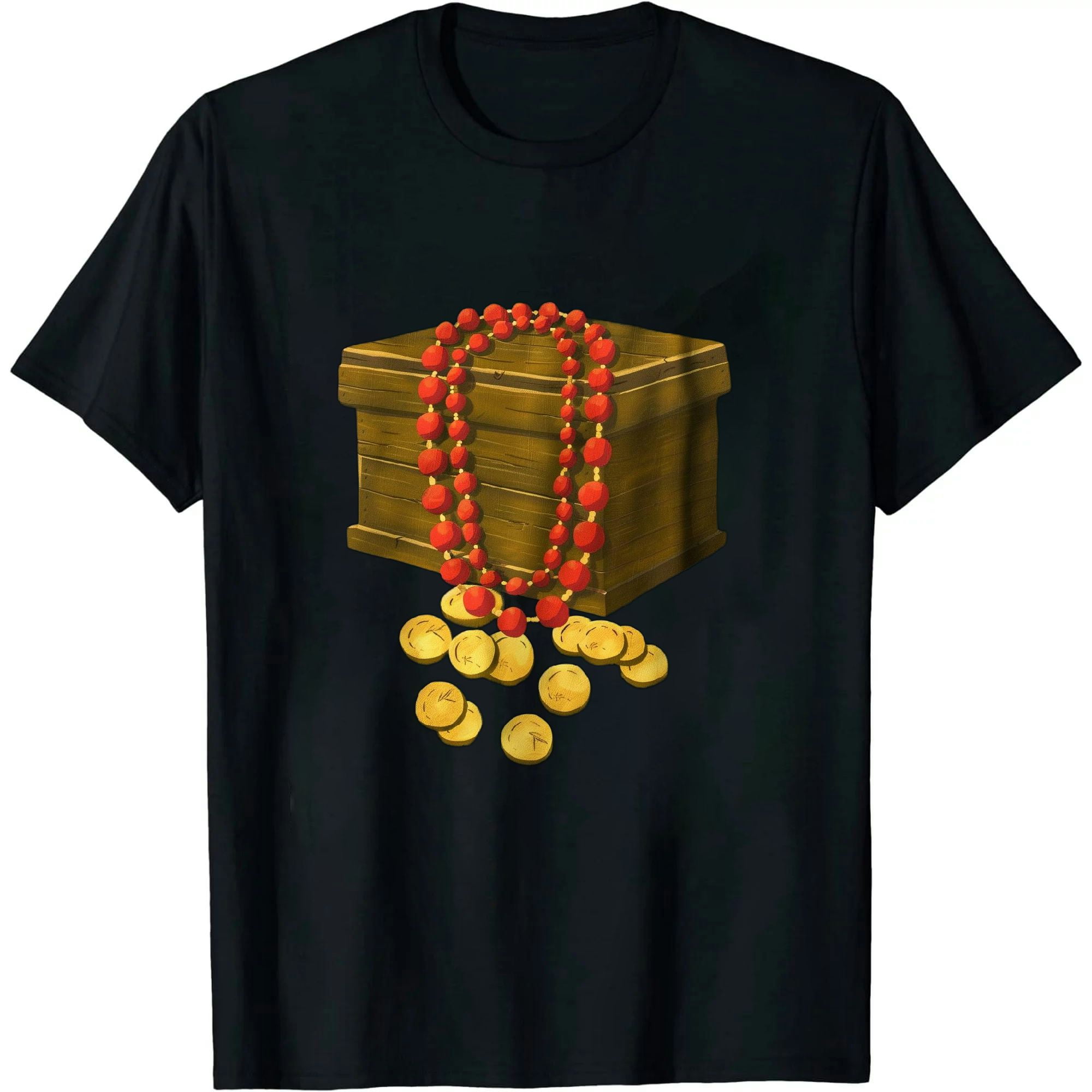 GOSMITH Treasure Chest TShirt Women Gold Coins T-Shirt - Walmart.com