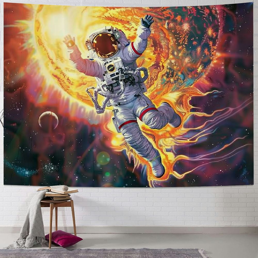 GOSMITH Trippy Astronaut Tapestry Space Tapestry Posters For College ...