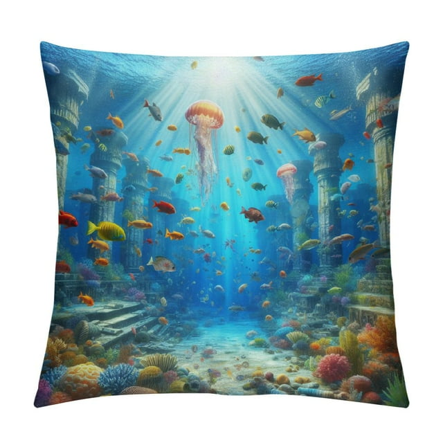 GOSMITH Tropical Fish Fitted Ocean Creature Bed Sheet Set Sea Animal ...