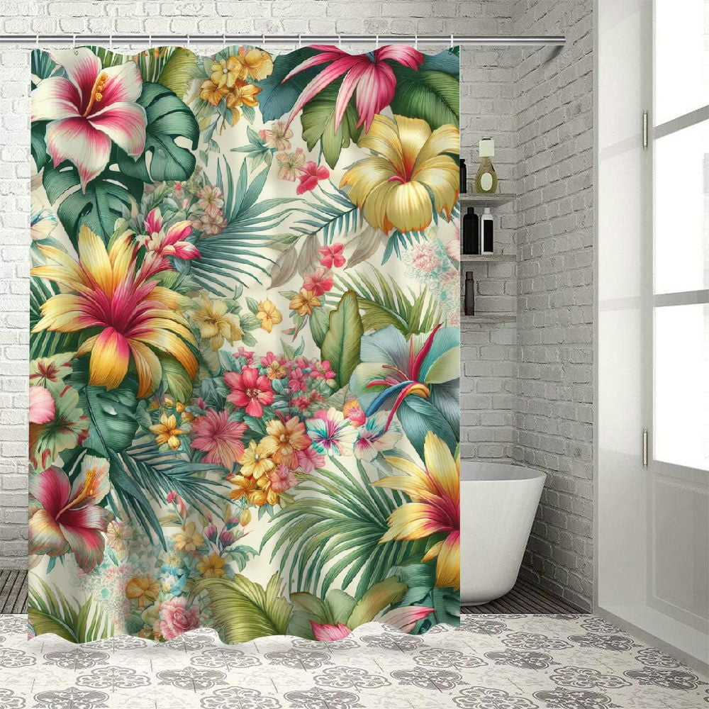 GOSMITH Tropical Flowers Beautiful Floral Hawaiian Spring Summer Palm ...