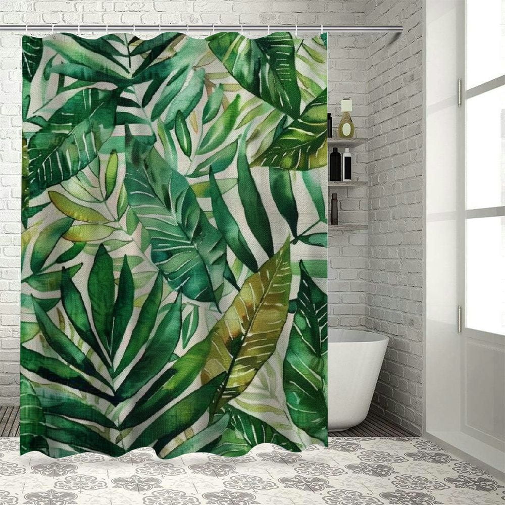GOSMITH Tropical Palm Leaves Green Tropical Palm & Fern Leaves ...