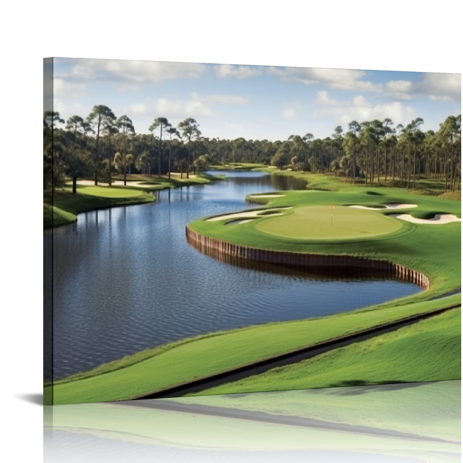 GOSMITH USA Golf Course Wall Art TPC Sawgrass Golf Course Pictures ...