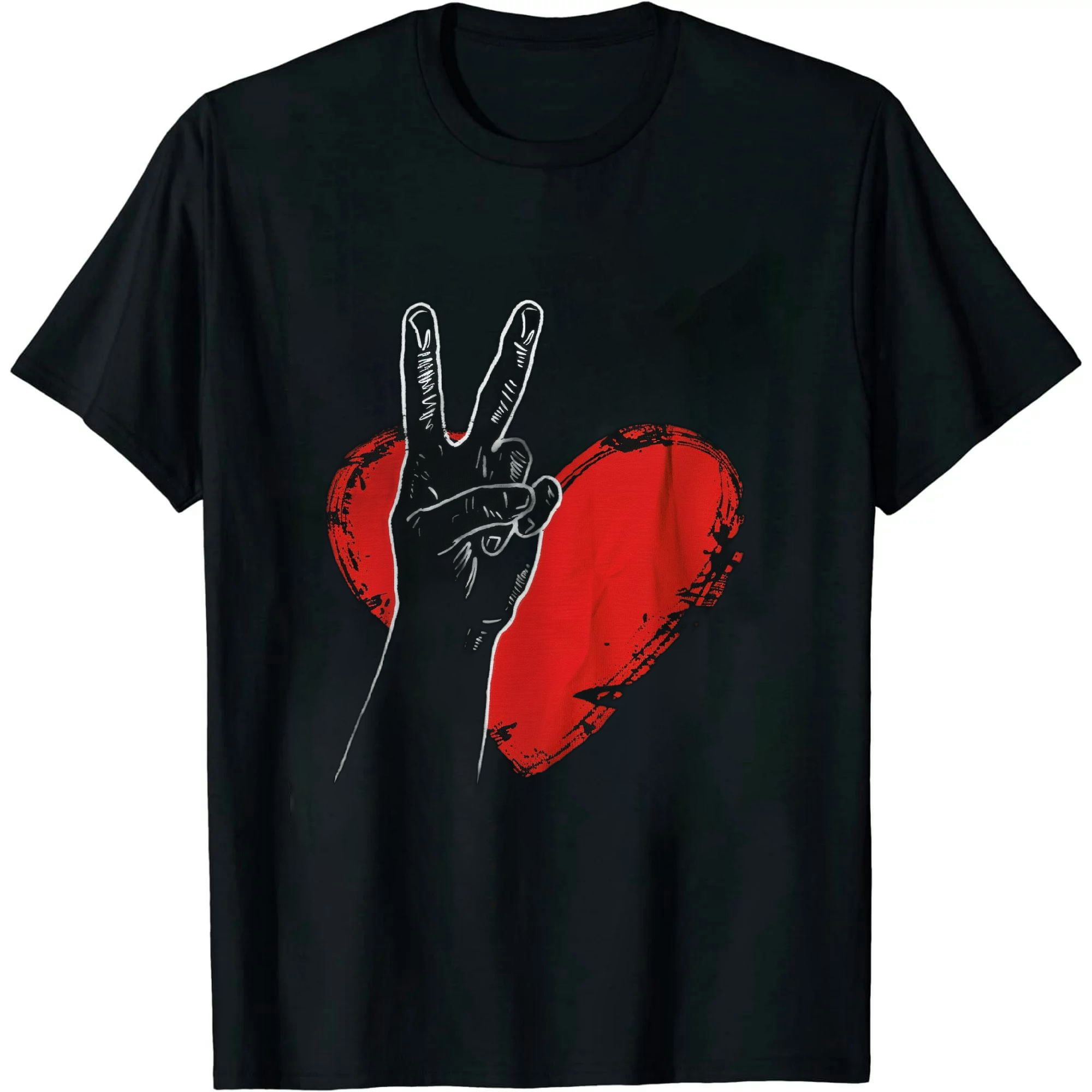 GOSMITH Valentines Day I Love You Hand Sign ASL Heart Women Men T-Shirt ...