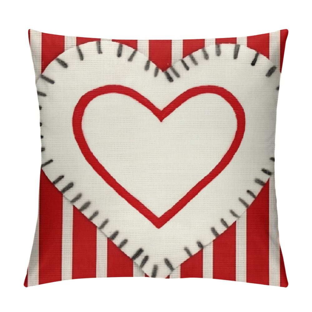 GOSMITH Valentines Day Pillow Covers for Valentines Decor Red White ...