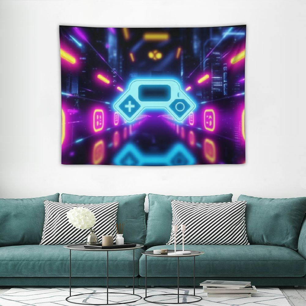 GOSMITH Video Game Fabric Wall Hanging Tapestry Gamepad Game Controller ...