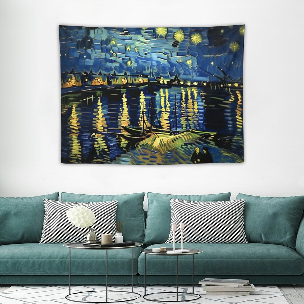 GOSMITH Vincent Van Gogh's Starry Night 1888 Tapestry Painting On ...