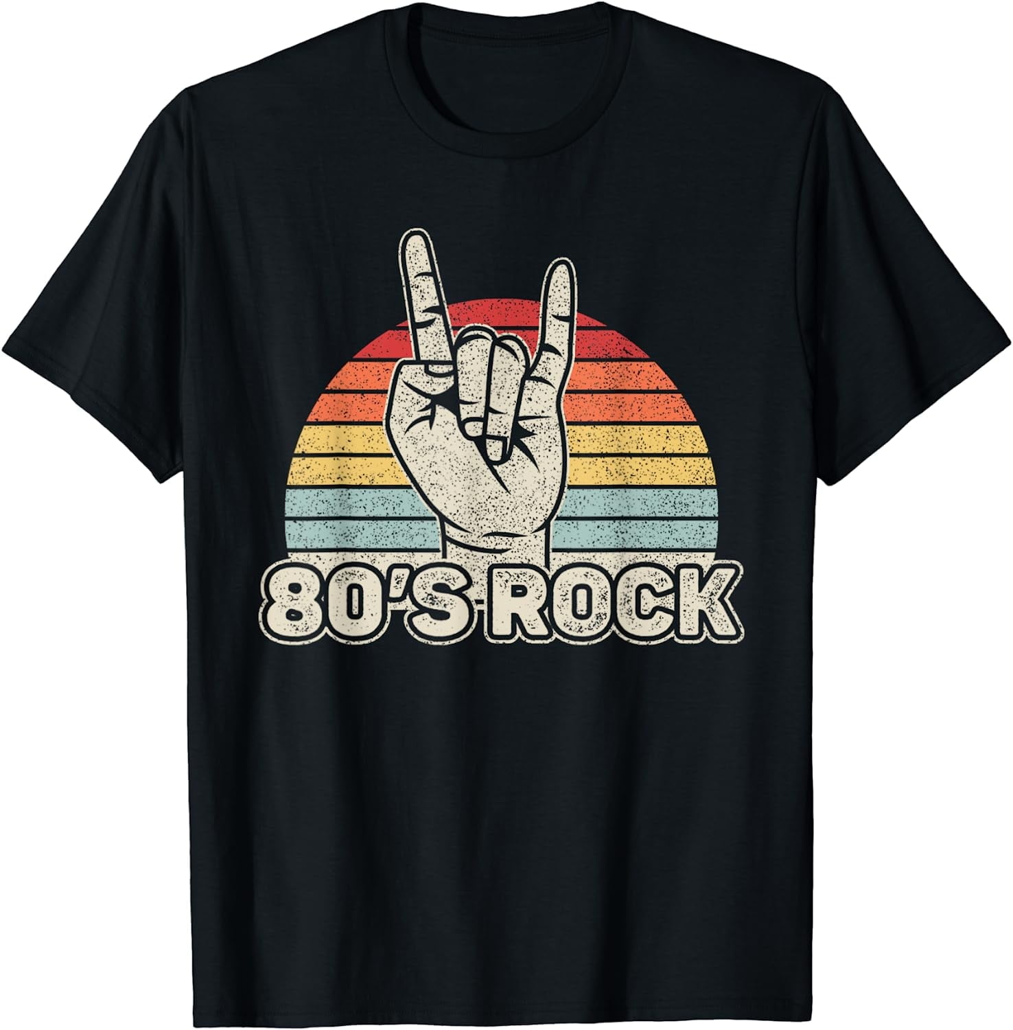 GOSMITH Vintage Retro 80's Rock Band T-Shirt 148527-black - Walmart.com