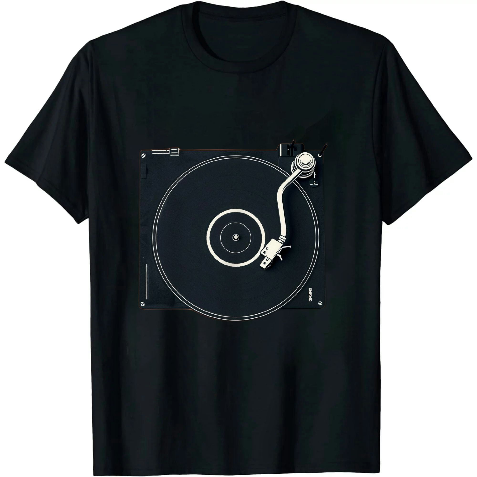 GOSMITH Vinyl Record Player Sketch Drawing T-shirt - Walmart.com