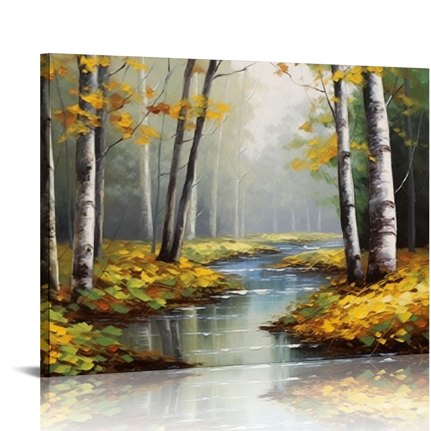 GOSMITH Wall Art for Bedroom - Rustic Forest Landscape Pictures Canvas Wall Decor - Beautiful ...