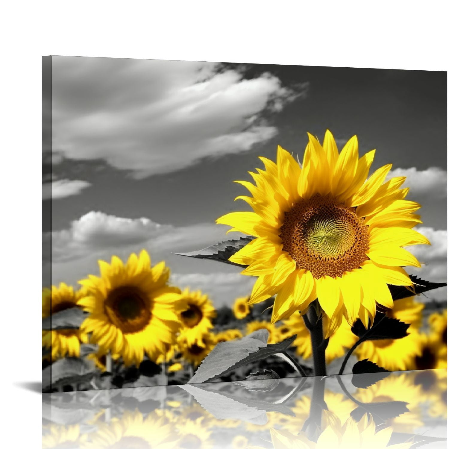 GOSMITH Wall Art Decor Sunflower Canvas Wall Art|Sunflower Pictures ...