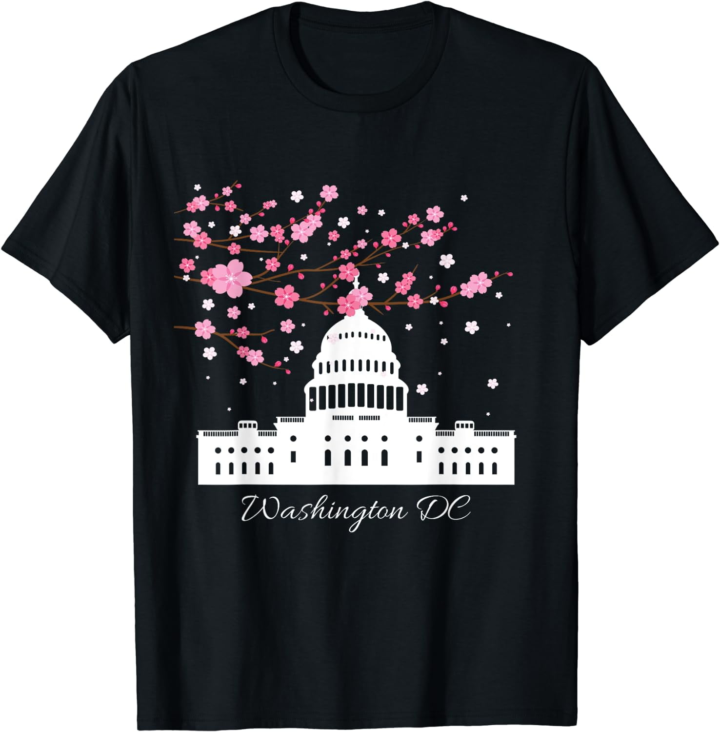 GOSMITH Washington DC Capitol Building Cherry Blossoms T Shirt T-Shirt ...