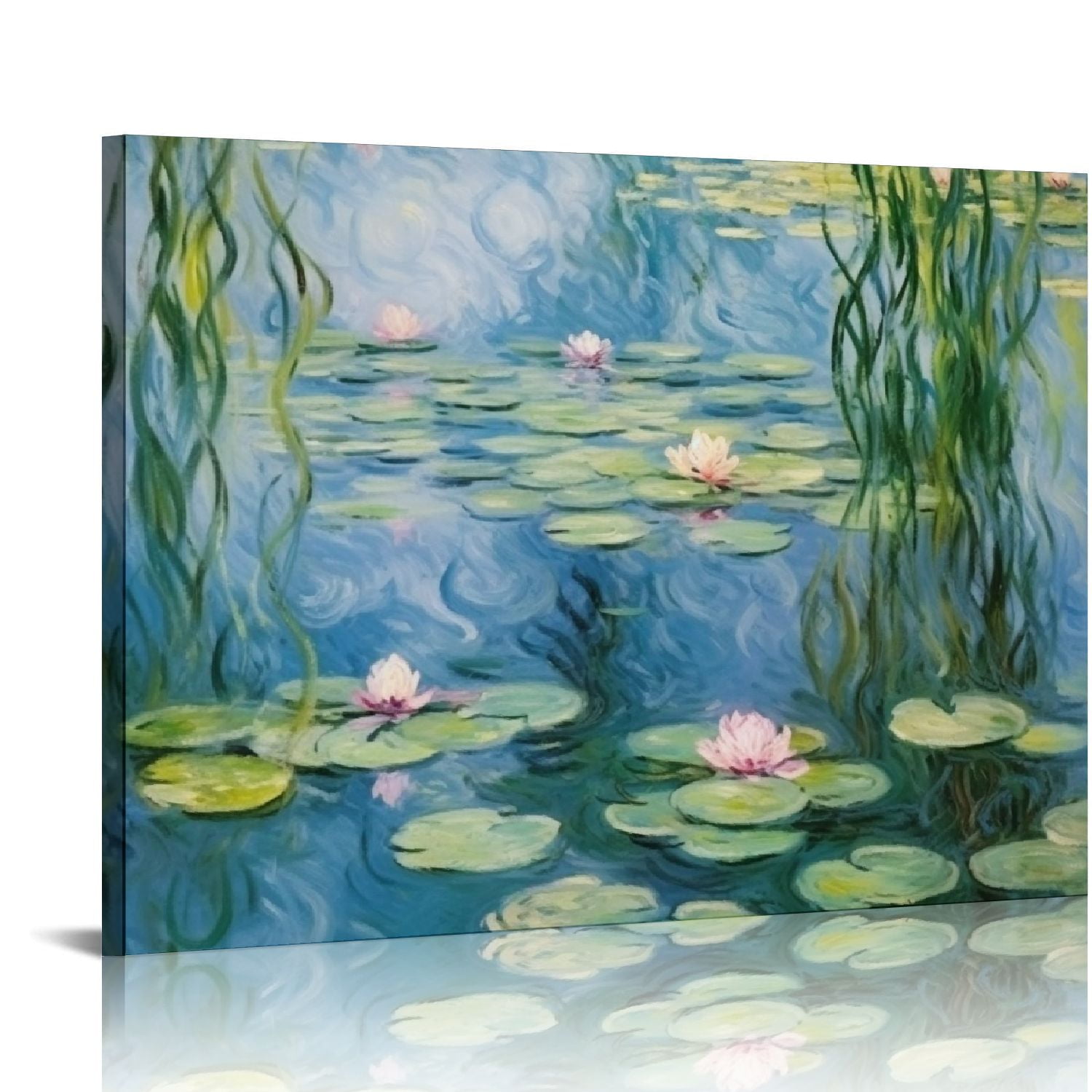 GOSMITH Water Lilies Floral Canvas Prints Wall Art by Claude Monet ...