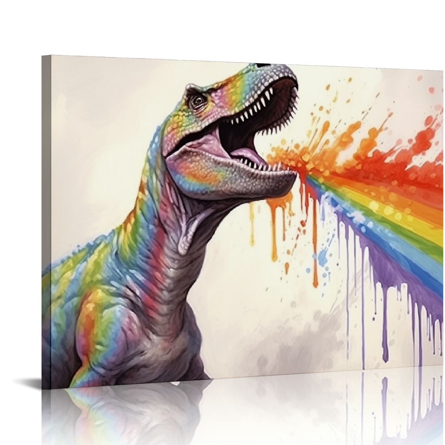 GOSMITH Watercolor Dinosaur Canvas Wall Art Home Decoration Canvas ...