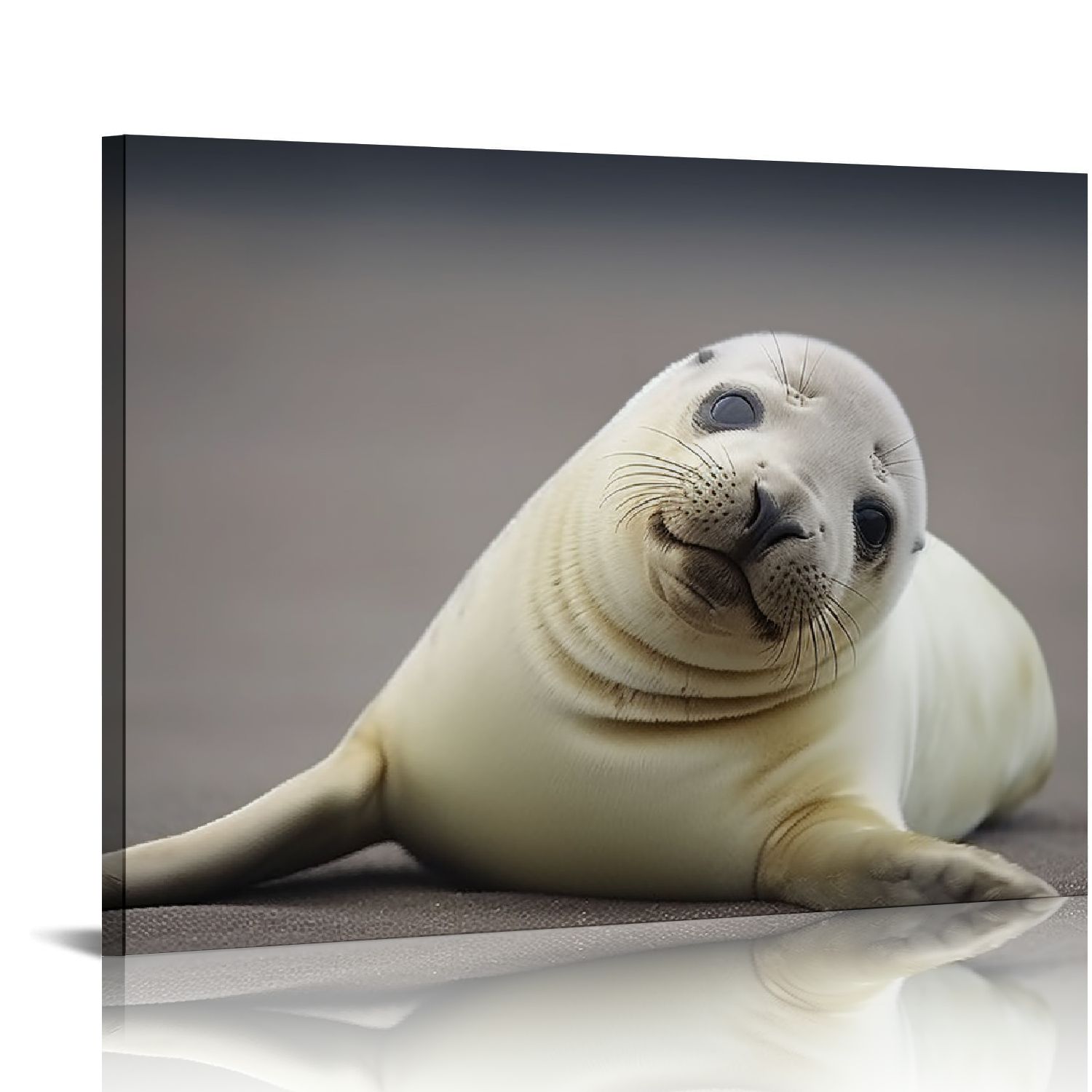 GOSMITH Waving Seal Pup Room Aesthetics Posters Canvas Posters Bedroom ...