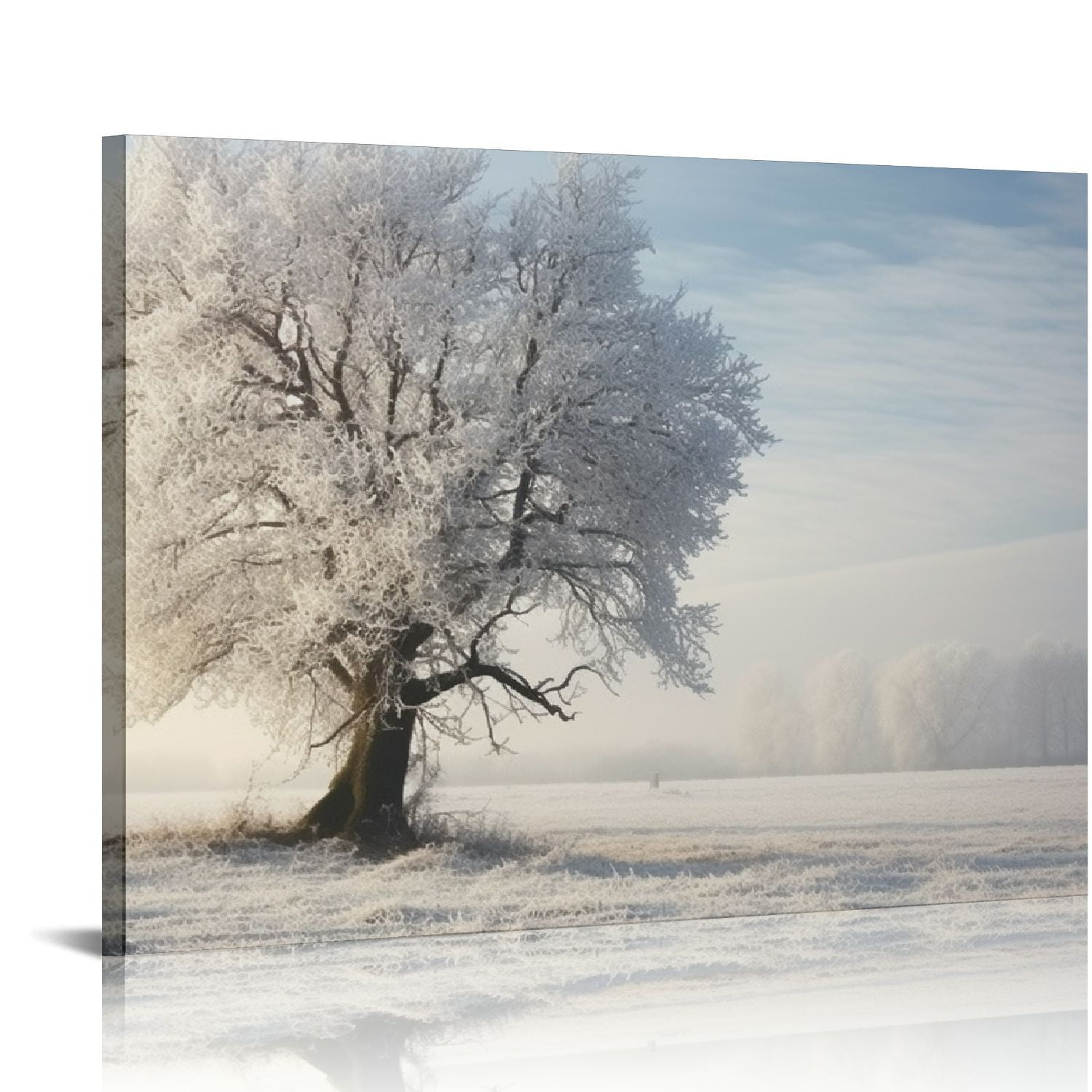 GOSMITH Winter Scene Canvas Wall Art for Home Office Decor - Beautiful ...