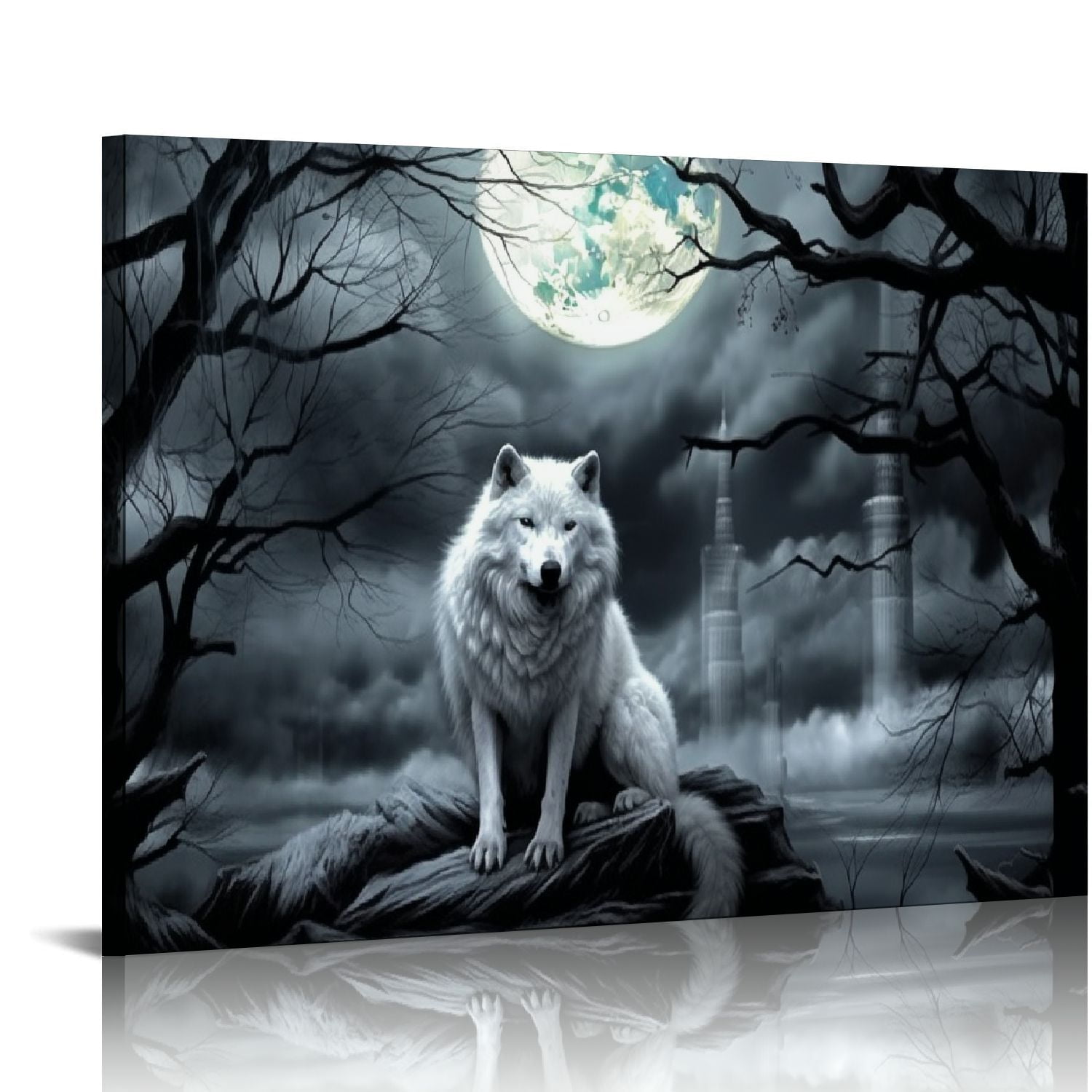 GOSMITH Wolf Poster - Wolf Wall Art - Wolf Pictures - Wolf Paintings ...