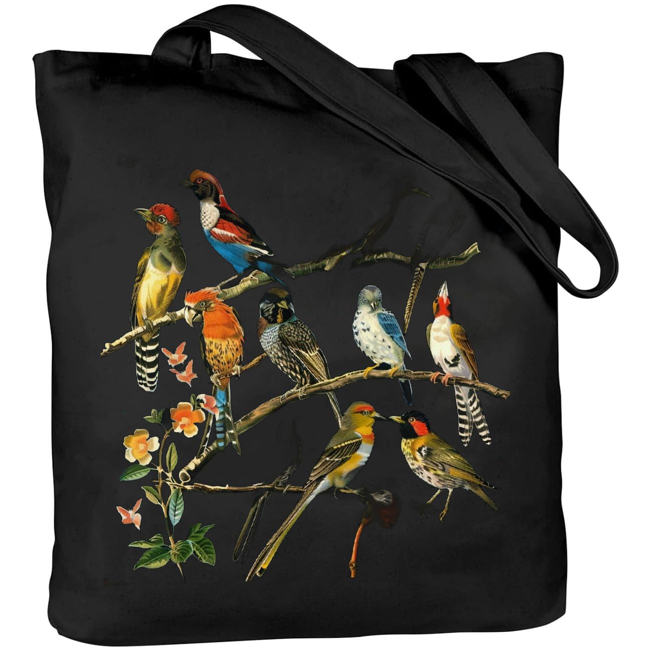 GOSMITH Women's Reusable Grocery Bags Cottagecore Aesthetic Bird ...