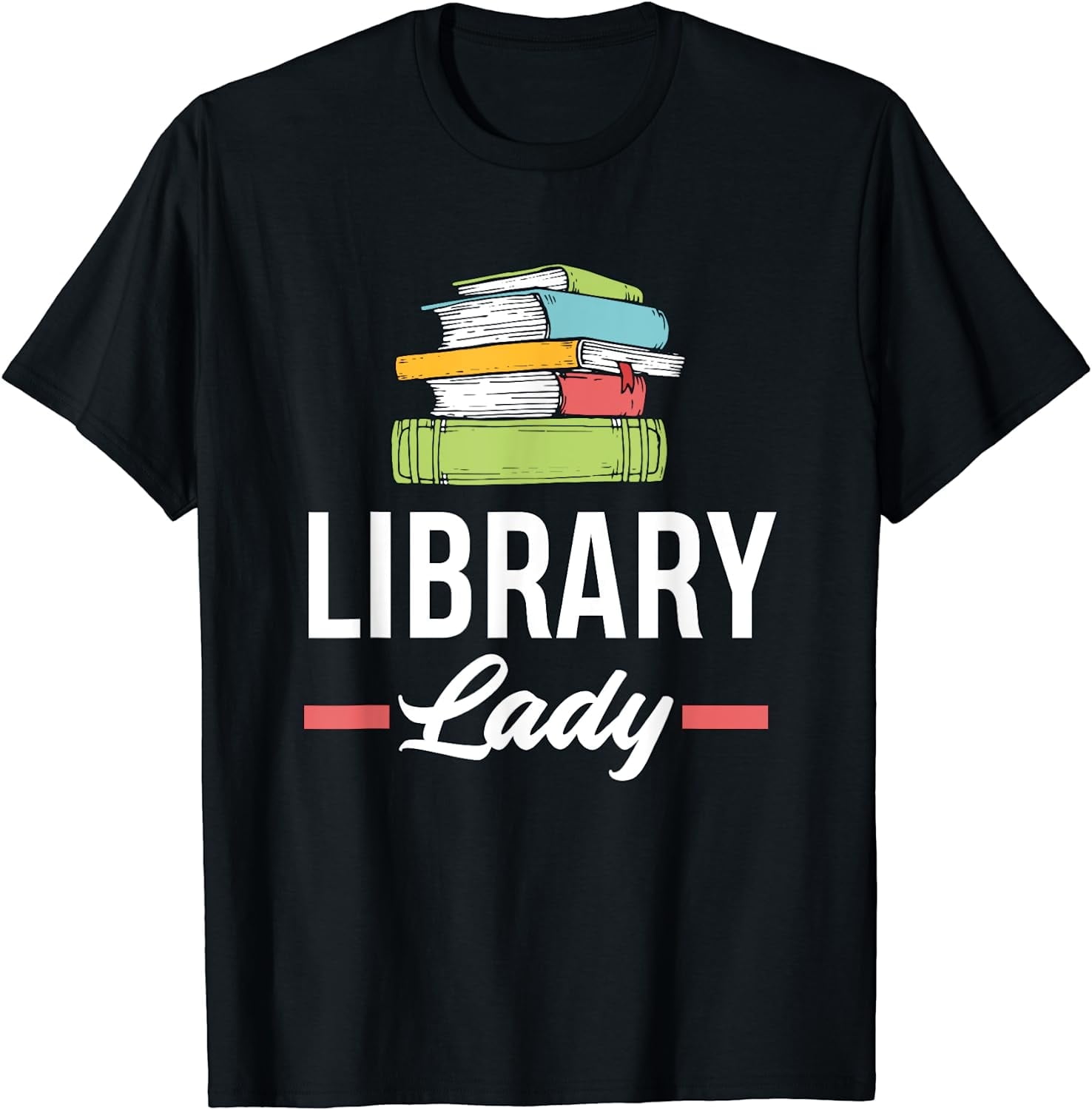 GOSMITH Womens Funny Library Lady Library Assistant T-Shirt 89723-black ...
