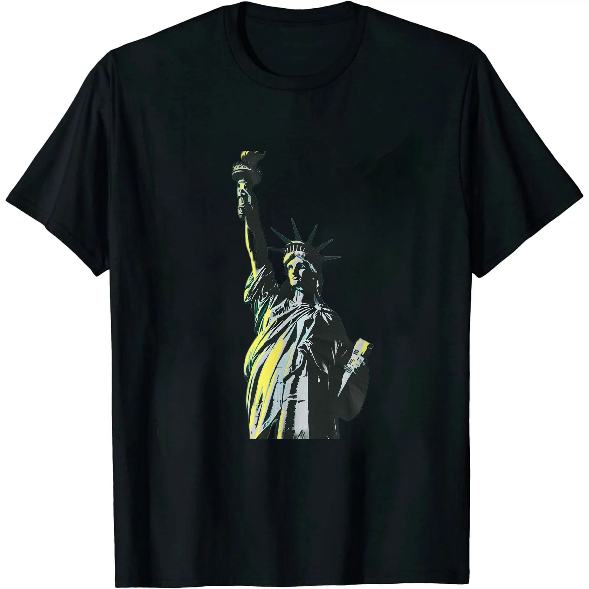 Leisuo Womens Statue of Liberty tshirt New York city T-Shirt - Walmart.com