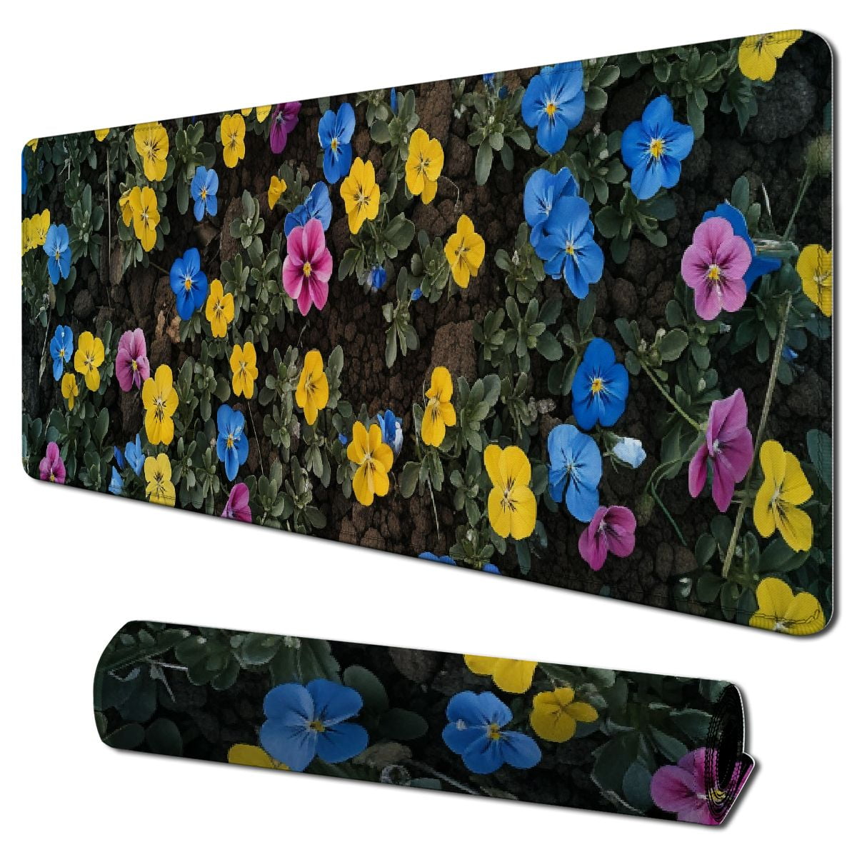 Leisuo for Desk Home Office Mouse Pad Blue, Yellow and Pink Spring ...