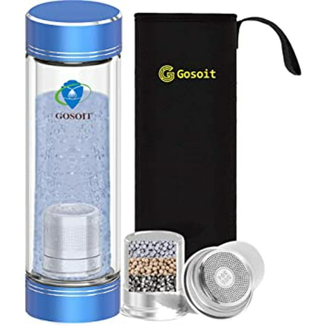 GOSOIT Hydrogen Alkaline Water Bottle Hydrogen Water Generator Maker Machine Make Hydrogen ...