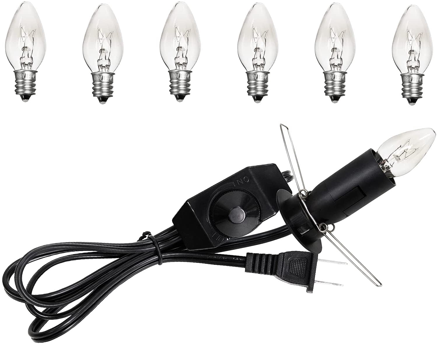 GOTHICANA BY EMP1 Pack Salt Lamp Cord Replacement With Dimmer Switch 5 ...