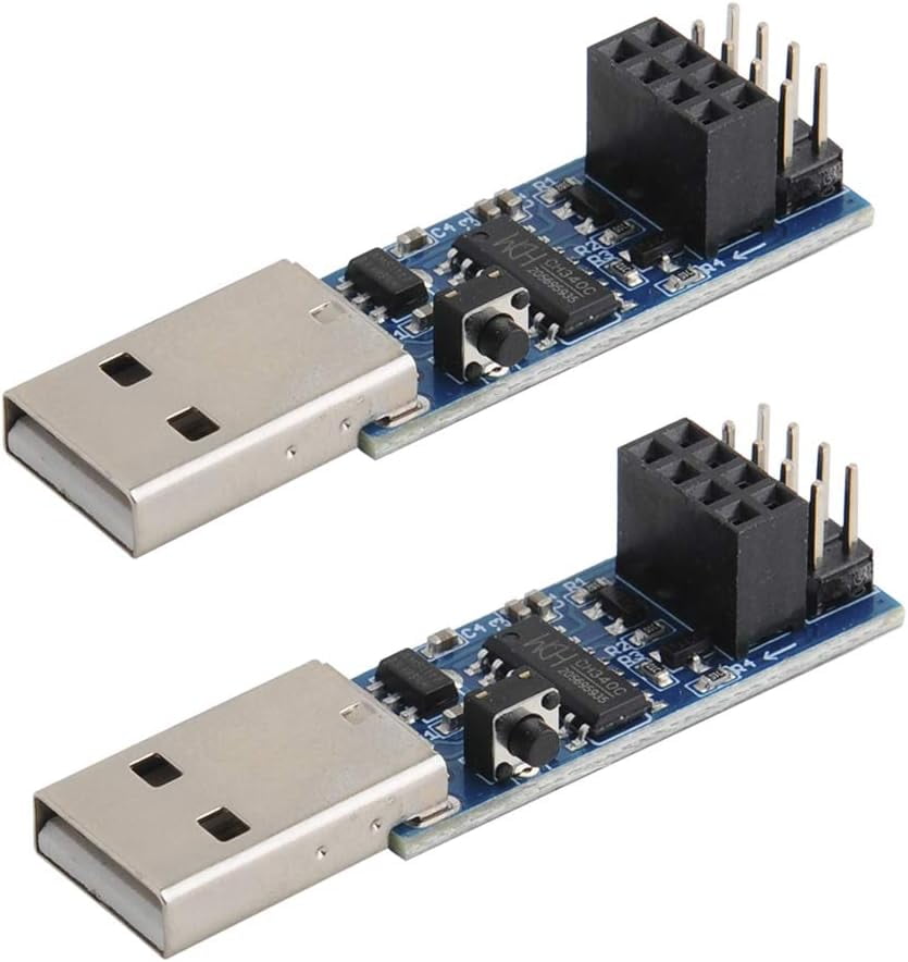 GOTHICANA BY EMP2Pcs Usb To Esp8266 Breakout Ch340C Esp-01 Esp-01S Prog Wifi Programmer ...