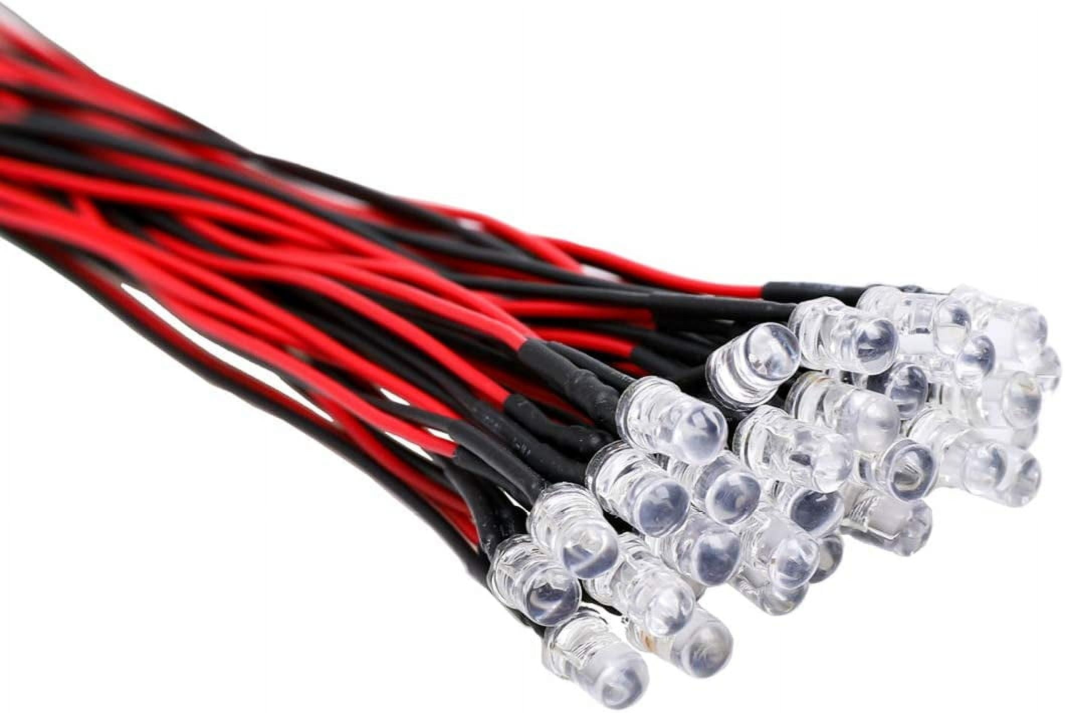 GOTHICANA BY EMP30Pcs 12 Volt 5Mm Red Led Lights Emitting Diodes Pre ...
