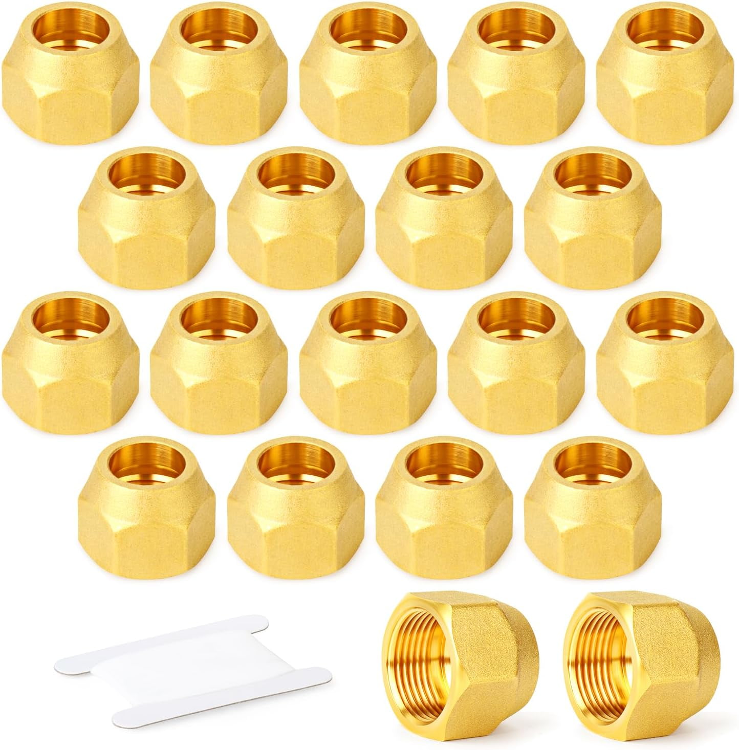 GOTHICANA BY EMP5Pcs Brass Sae 45 Degree Flare Tube Fitting,1/4" Flare ...