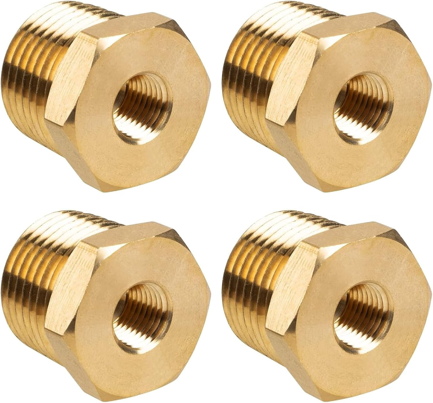 GOTHICANA BY EMP1/2" Npt Male × 1/8" Npt Female Reducer, Brass Hex Bushing, Brass Pipe Fitting ...