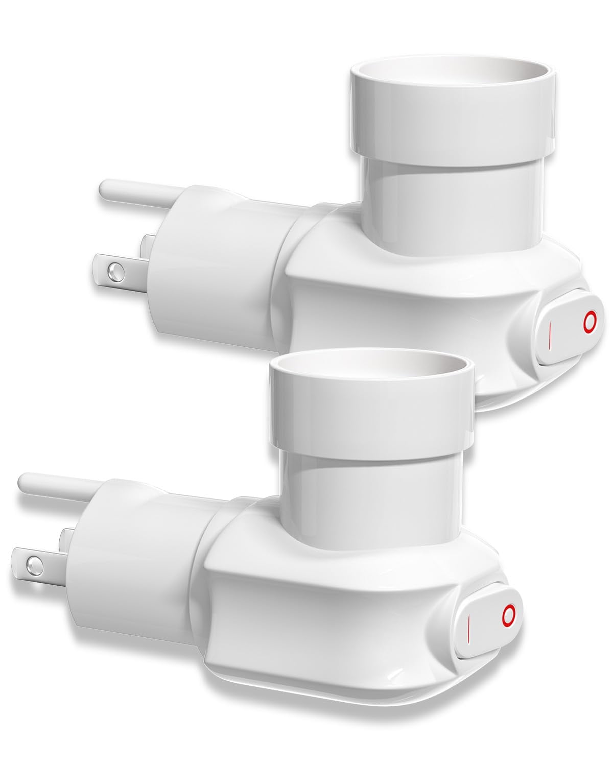 GOTHICANA BY EMP2 Pack Plug In Light Socket, 3-Prong Light Socket Plug ...