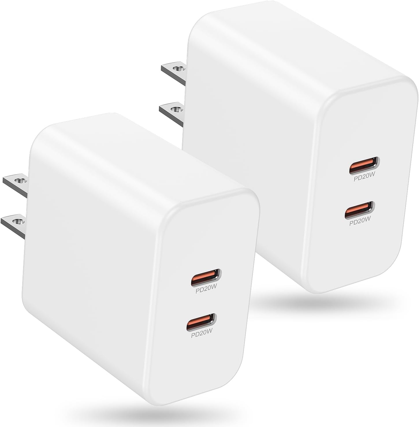 GOTHICANA BY EMP40W Dual Usb C Charger Block,2-Port Fast Usb-C Power ...