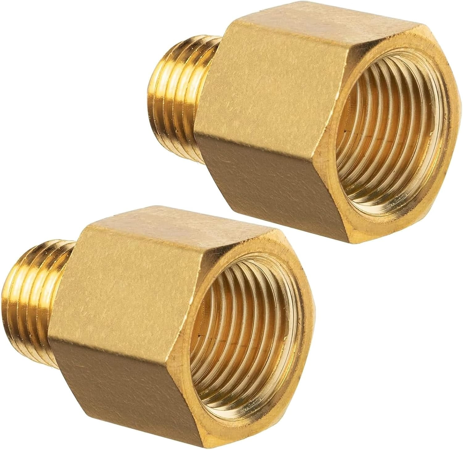 GOTHICANA BY EMPBrass Pipe Fitting, 3/8" Npt Male X 1/2" Npt Female Reducer Adapter For Air ...