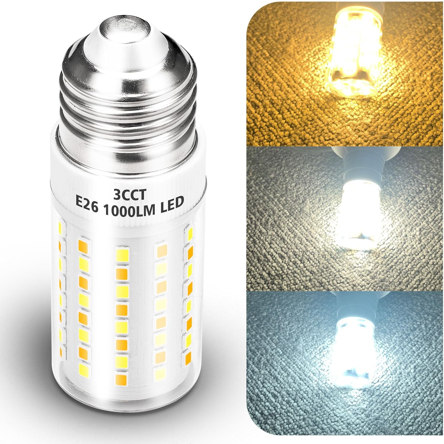 GOTHICANA BY EMPE26 Led Light Bulbs 100W Equivalent 3Cct Adjustable ...