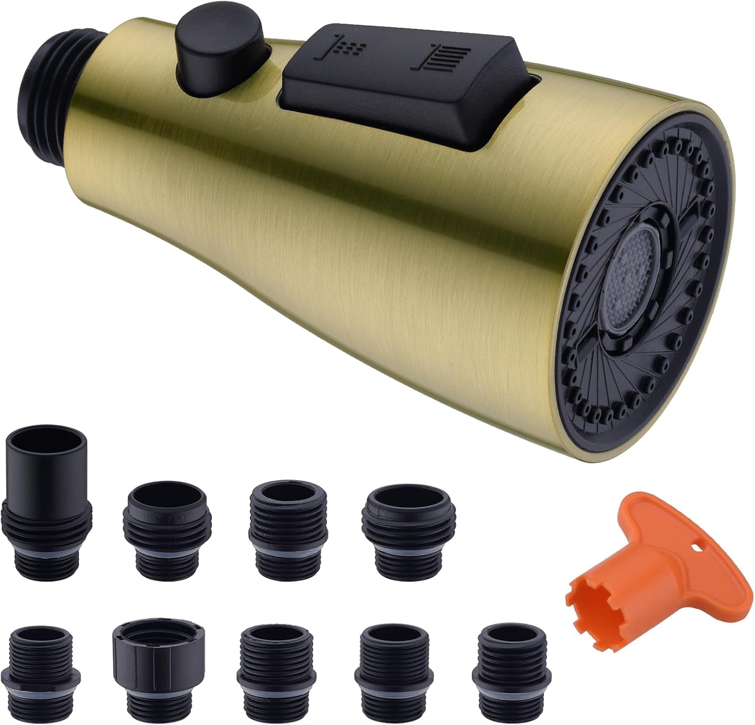 GOTHICANA BY EMPPull Down Kitchen Faucet Sprayer Head Replacement, 3 ...