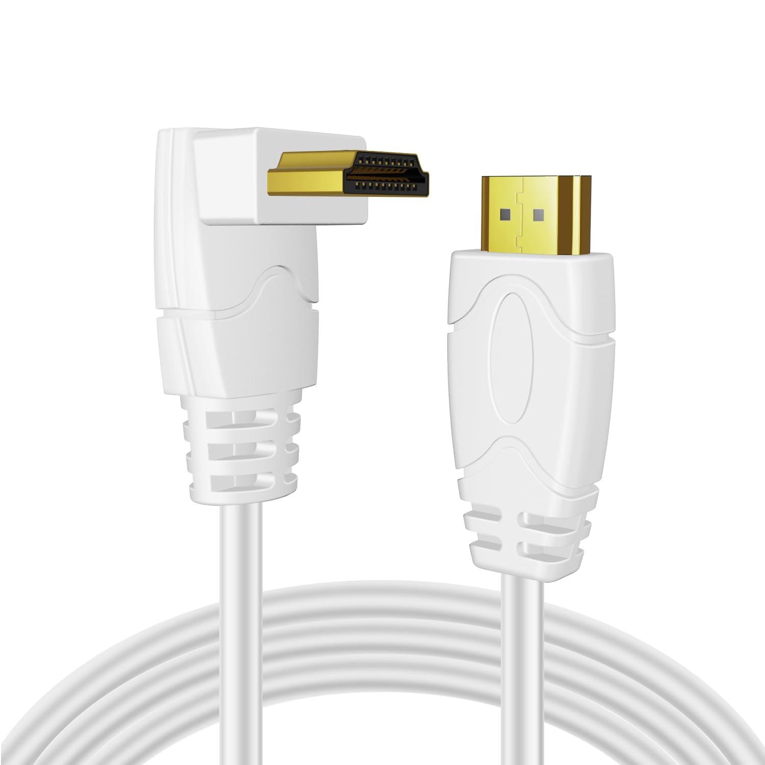 GOTHICANA BY EMPTnp 4K Hdmi Cable Right Angle 270 Degree (15Ft) - White ...