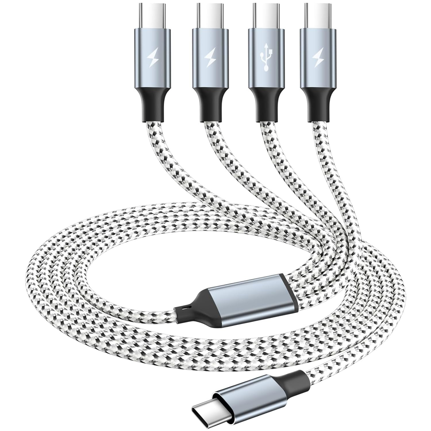 GOTHICANA BY EMPUsb C Multi Charging Cable, Dual Type C Cable 1Pack 5Ft ...