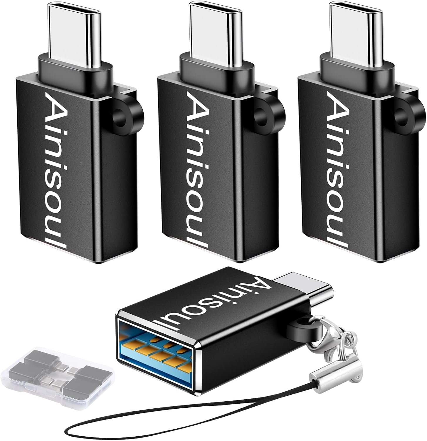 GOTHICANA BY EMPUsbc To Usb Adapter 4 Pack,Usb C To A Adapter,Usb C Male To Usb Female Connector ...