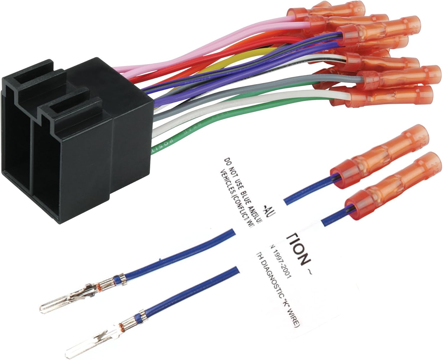 GOTHICANA BY EMPVw01Bcb Car Radio Wiring Harness Kit With Crimp ...