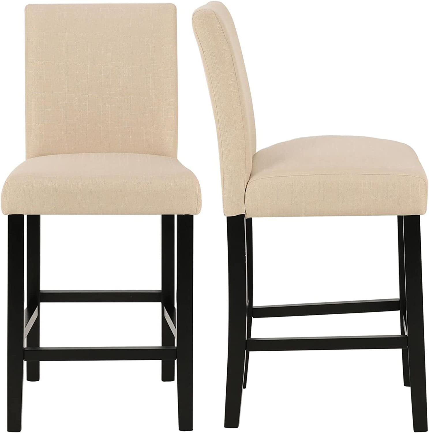 GOTMINSI Classic 24 Inches Counter Height Stools Upholstered Bar Stools ...