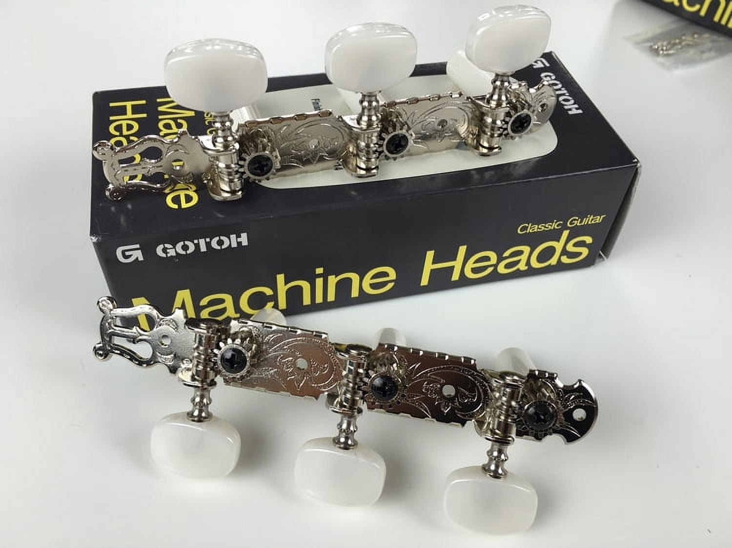 GOTOH 35G450 Silver Classical Guitar Machine Heads Tuners MADE IN JAPAN ...