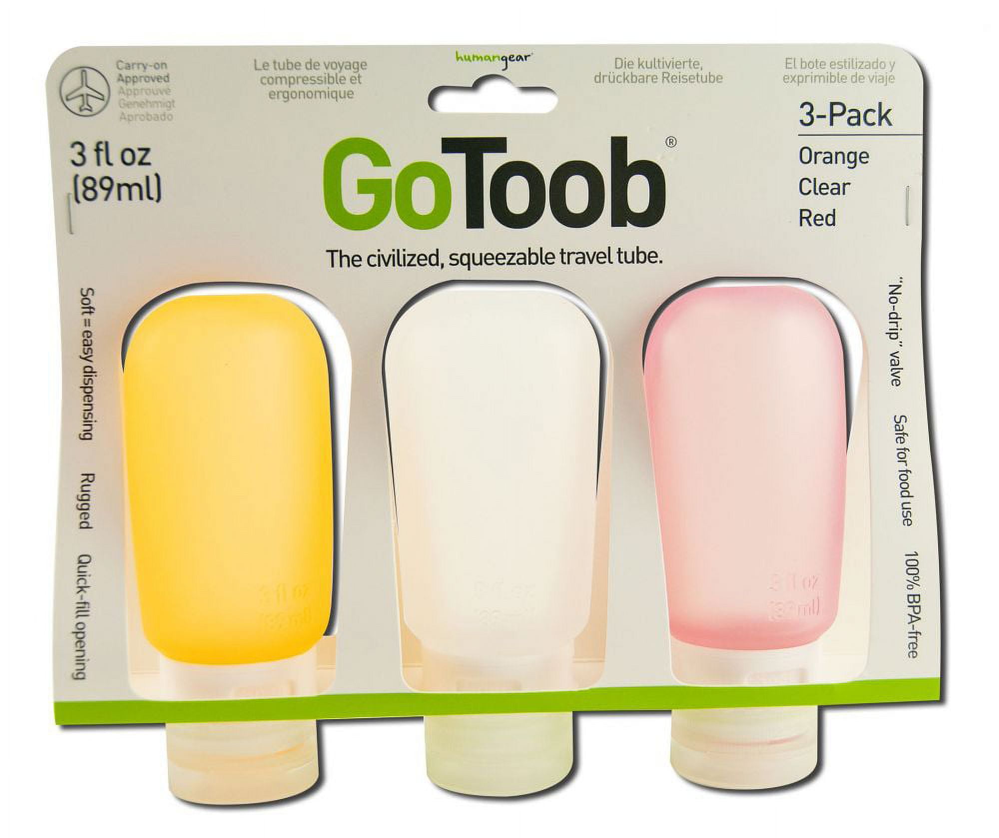 GOTOOB 3 OZ 3 PK CLR,ORG,RD - Walmart.com