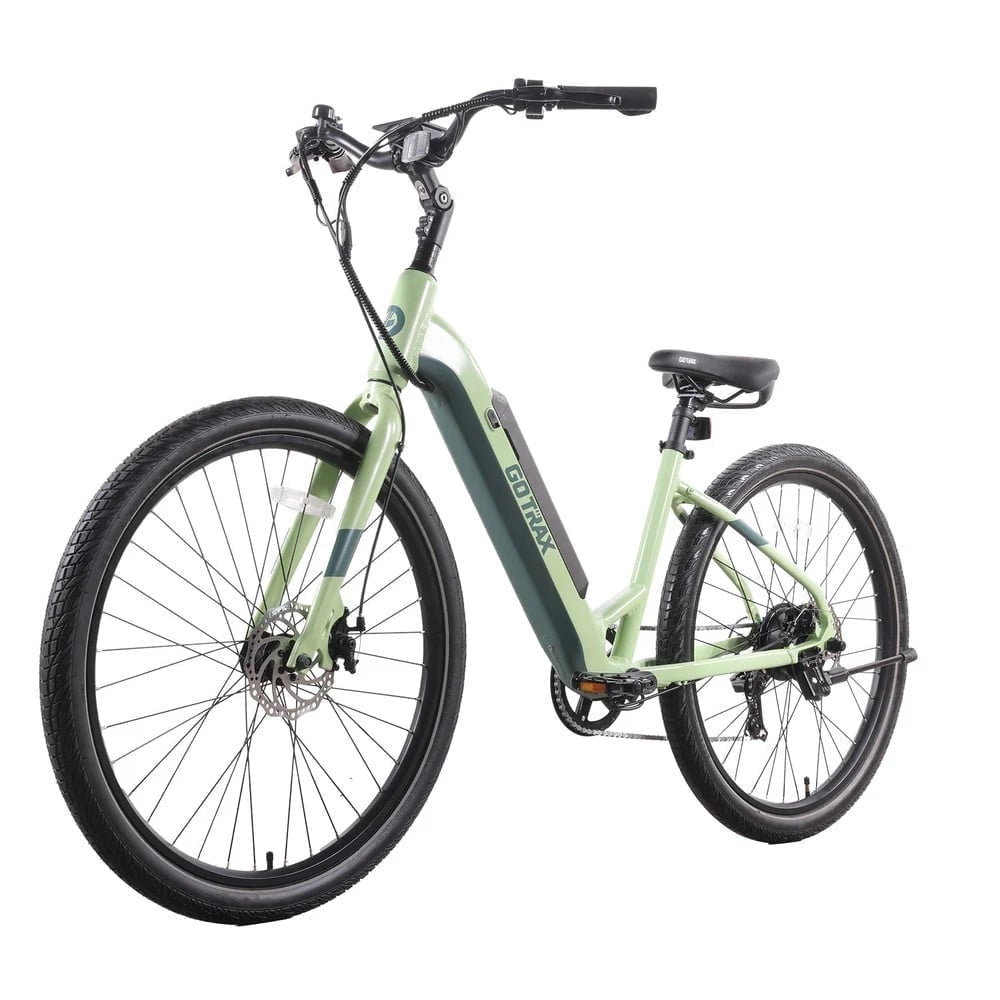 GOTRAX Transit Electric Bicycle for Adults 27.5",7 Speed 350W 36V 10.4Ah 20mph UL2849 Hybrid ...