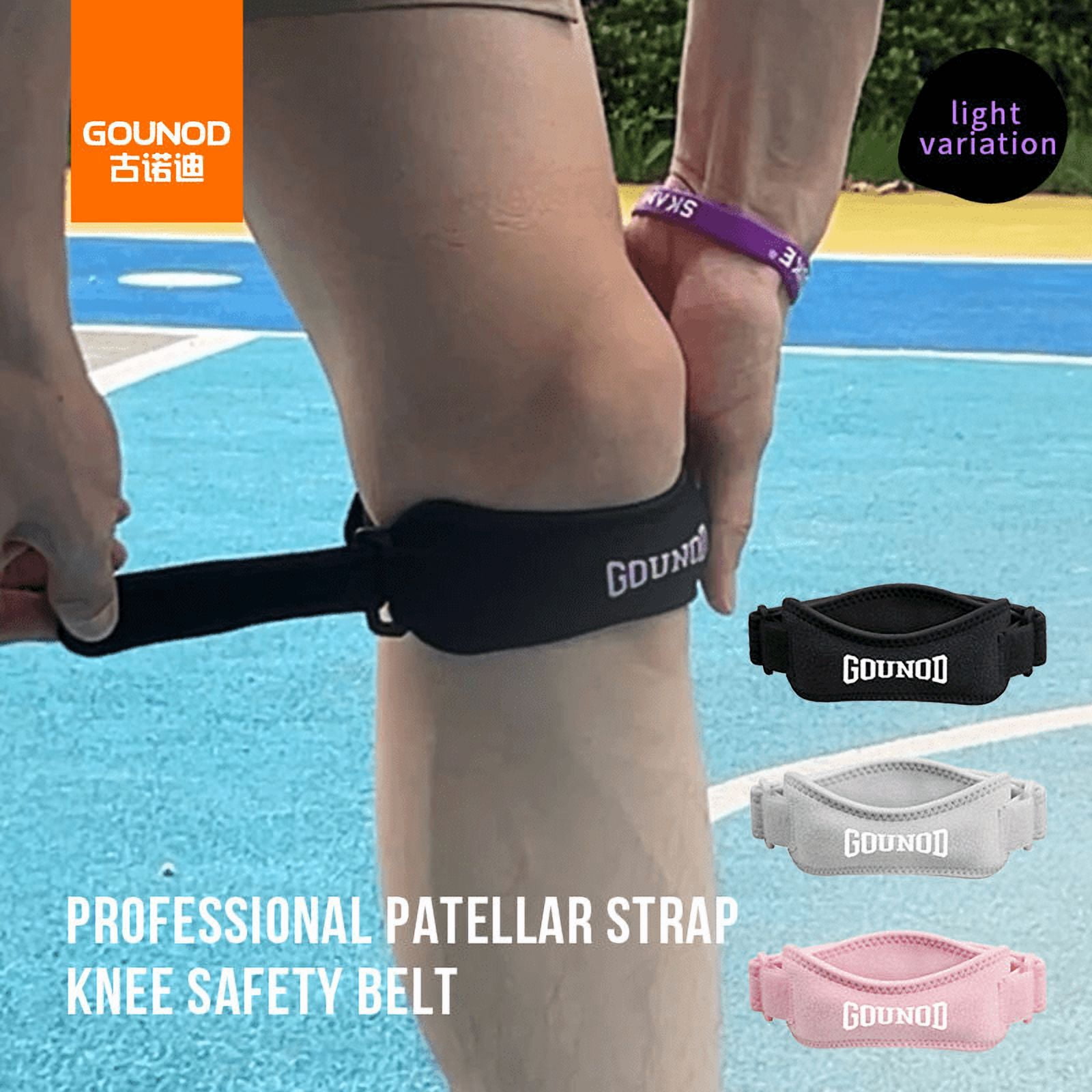 GOUNOD 2 pack Knee Pain Relief & Patella Stabilizer Knee Strap,Patellar Tendon Support Strap ...